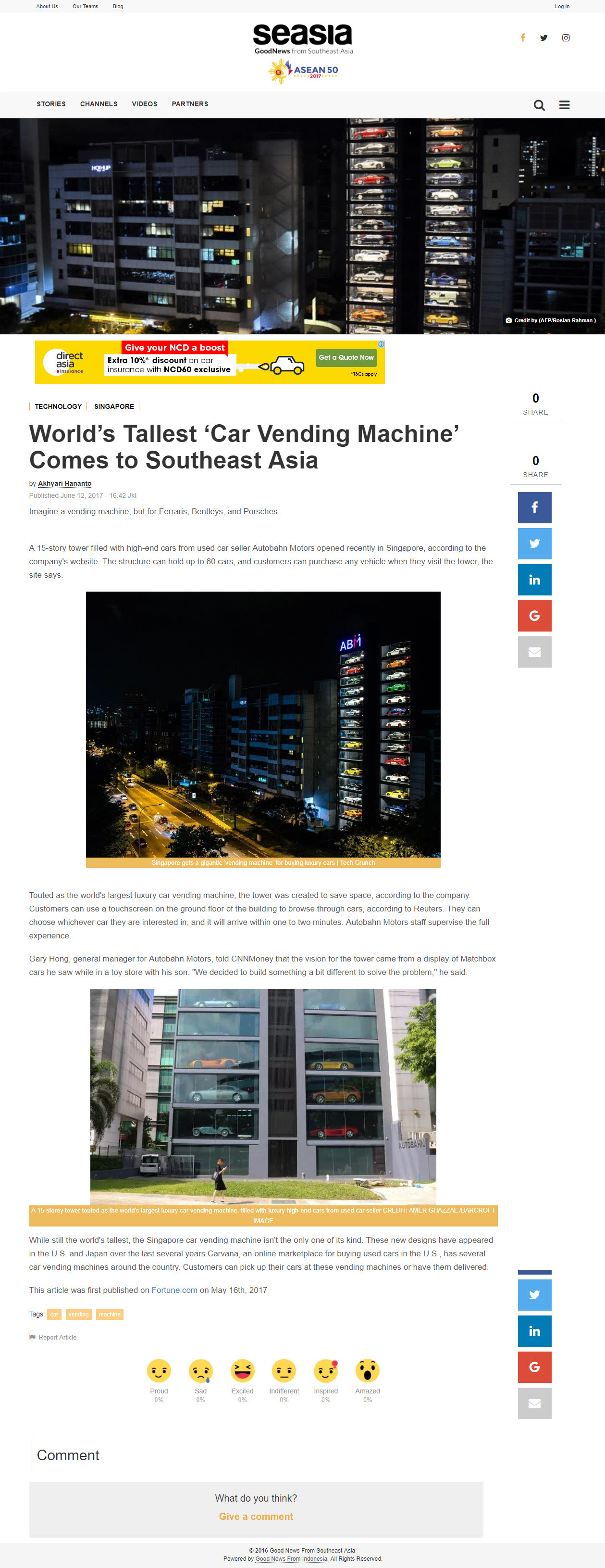 World’s Tallest ‘Car Vending Machine’ Comes to Southeast Asia Good News ...